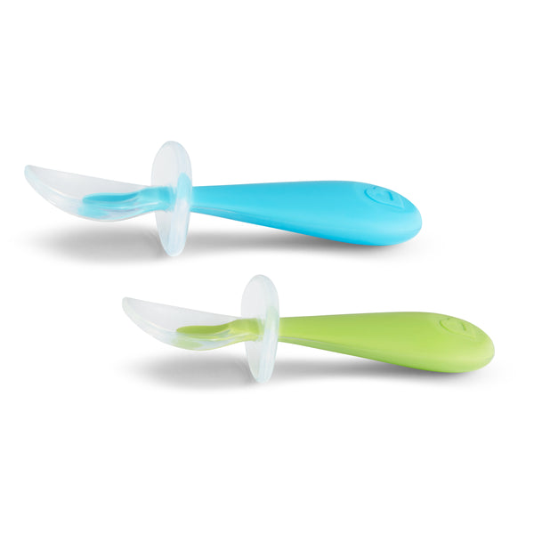Gentle Scoop Silicone Training Spoons - 2-Pack - Munchkin Shop